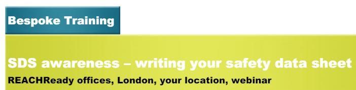 SDS awareness – writing your safety data sheet | REACH bespoke training ...
