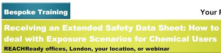 Receiving an Extended Safety Data Sheet: How to deal with Exposure ...