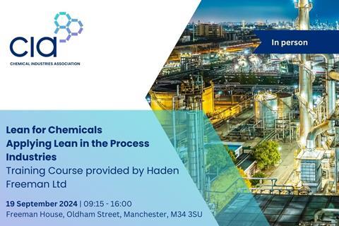 Lean for Chemicals: Applying Lean in the Process Industries | Event ...